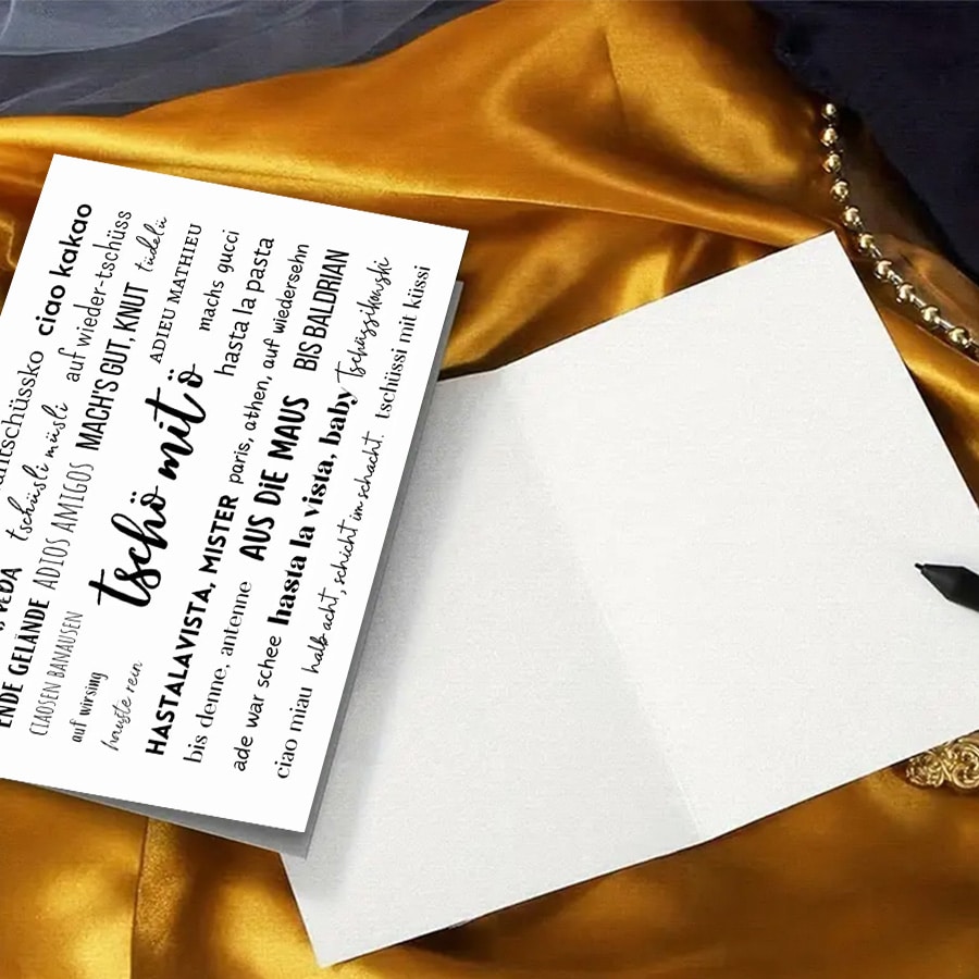 1pc Humorous Farewell Card With Envelope - Unique Farewell Greetings To ...