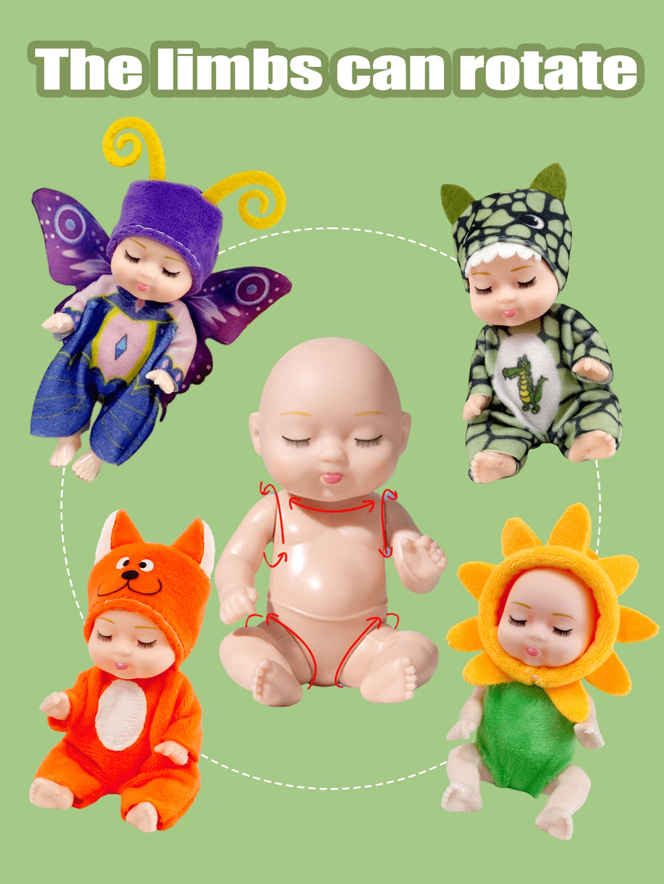 Reborn Doll Sleeping Baby Lifelike Appearance Bionic Doll Princess Toys ...