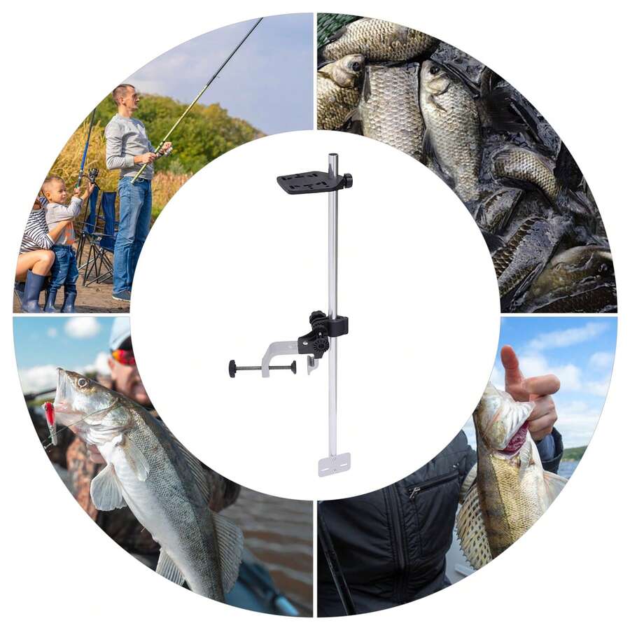Portable Fish Finder Mount For Kayaks, Fishing Boat Fish Finder Bracket ...