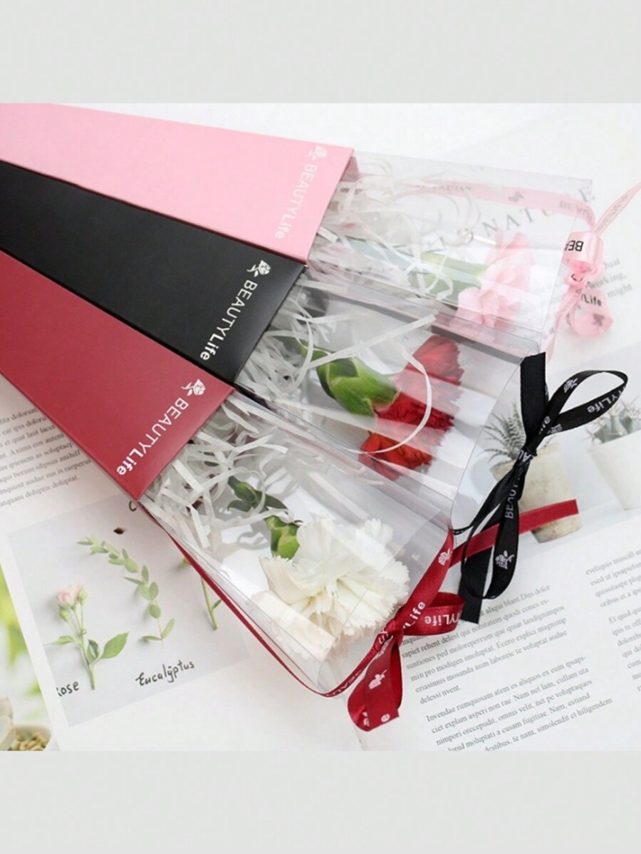 10 Pcs/20 Pcs, Flower Bouquet Packaging Box, Carnation Single Flower ...