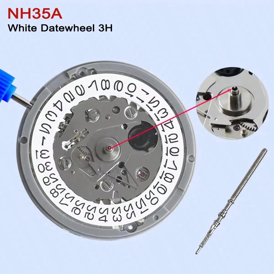 Japan Genuine NH35 Automatic Mechanical Movement High Accuracy 24 ...