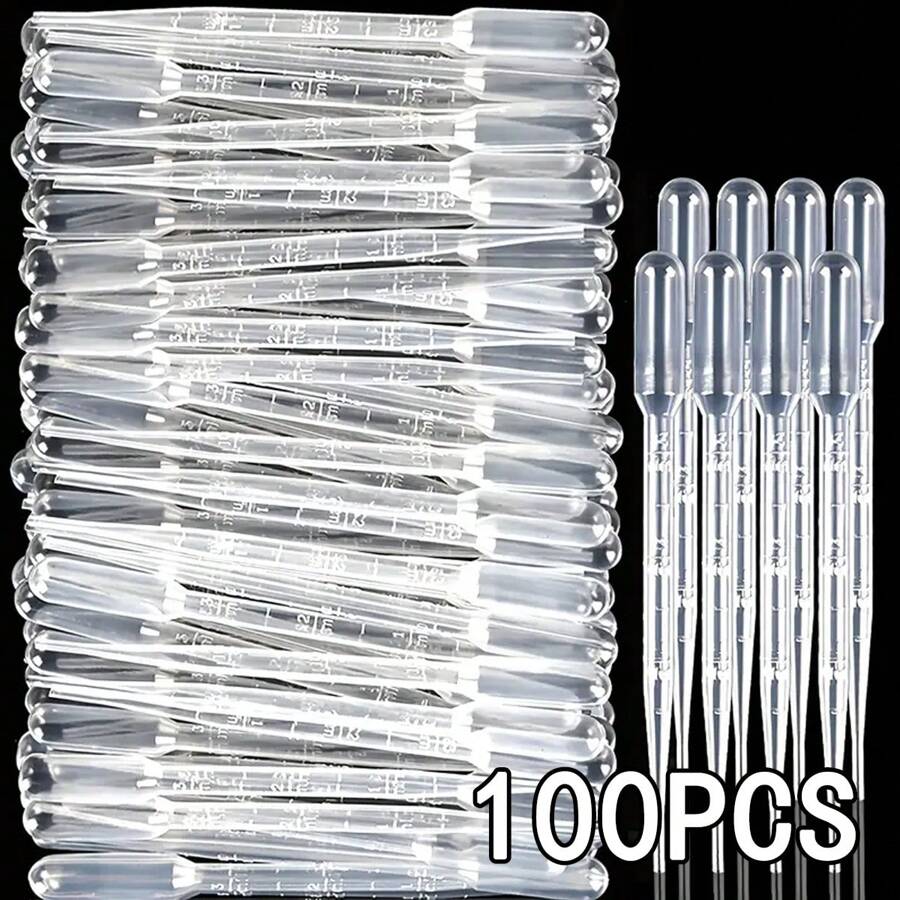 200 pièces/paquet Pipette jetable en plastique de 1 ml, compte-gouttes ...
