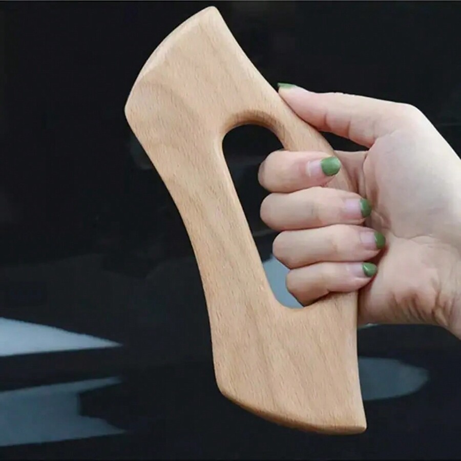 Lymph Drainage Massager, Wooden Gua Sha Tool For Whole Body, Manual ...