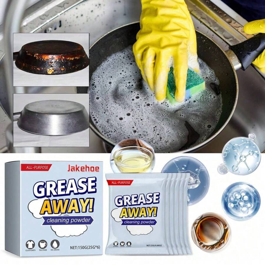 Multi-Purpose Remover Stains Grease Away Powder Cleaner All-Purpose ...