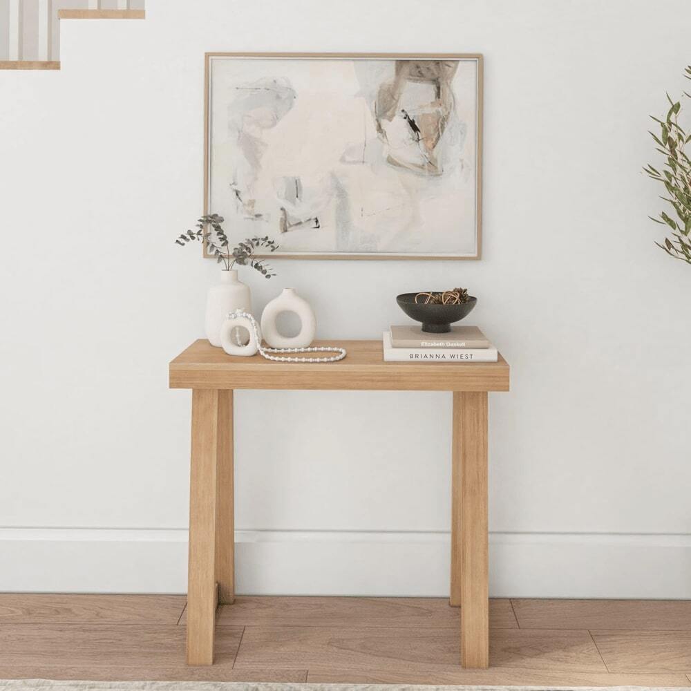 Solid Wood Console Table, 36 Inch, Sofa Table, Narrow Entryway Table ...