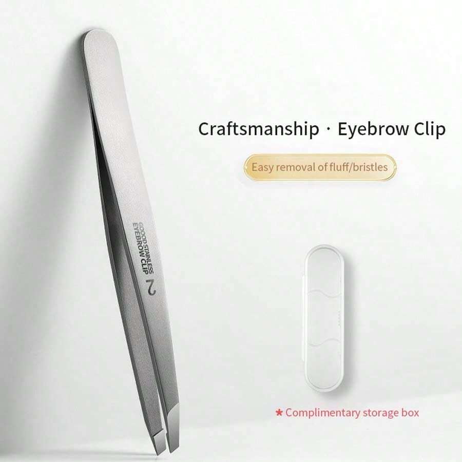 Eyebrow Tweezer Stainless Steel Slanted Eye Brow Clips Hair Removal ...