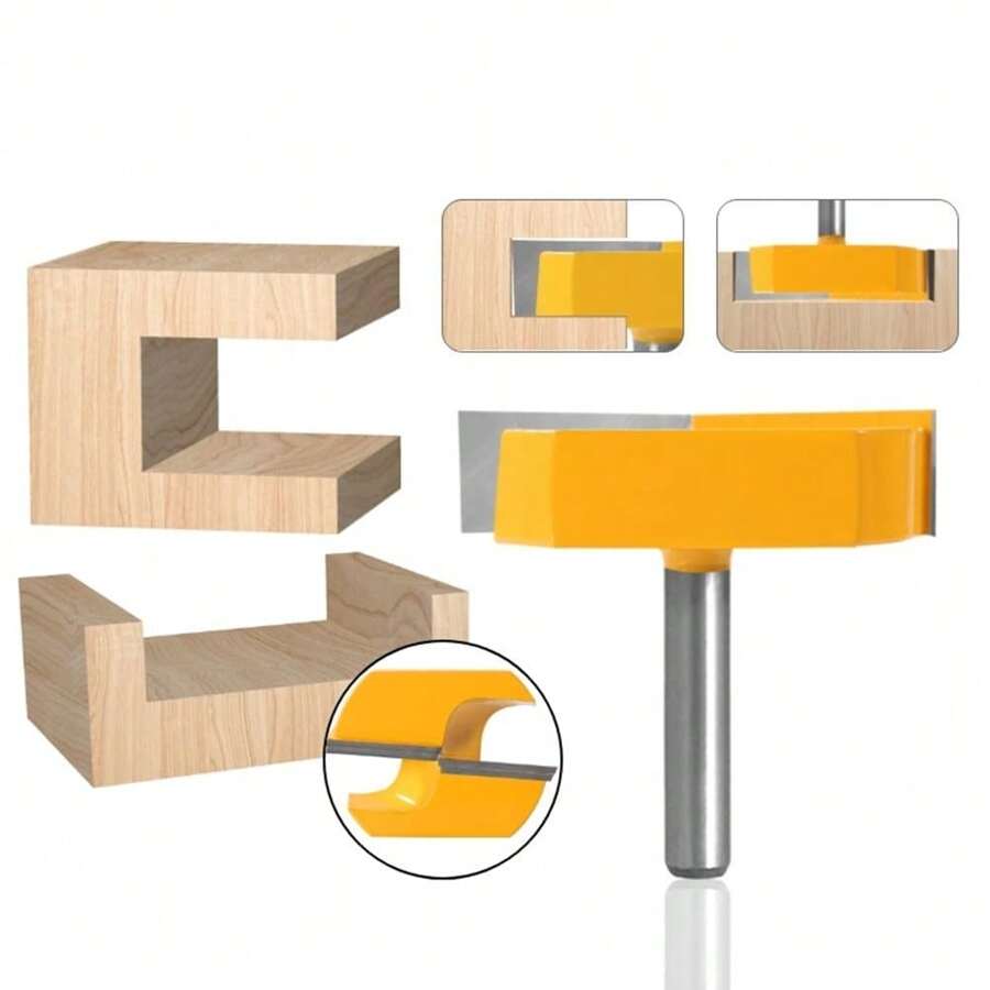 Fraise Defonceuse 8mm, Fraise Rabotage de Surface de Nettoyage de Fond, T-Track Routeur à ...