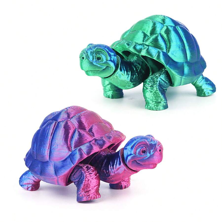 3D Printed Retractable Turtle With Realistic Shape, Movable Joints ...