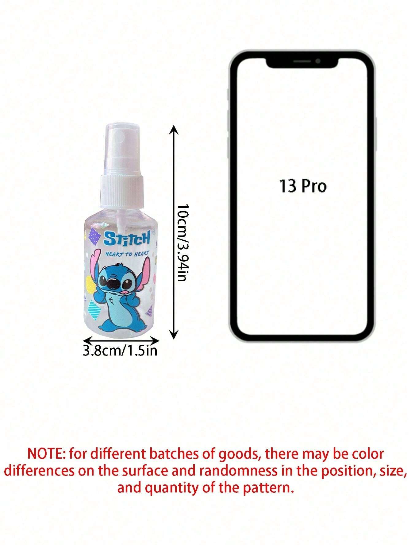 1Pc Stitchs Cartoon 50ML Travel Portable Spray Bottle Dispenser ...