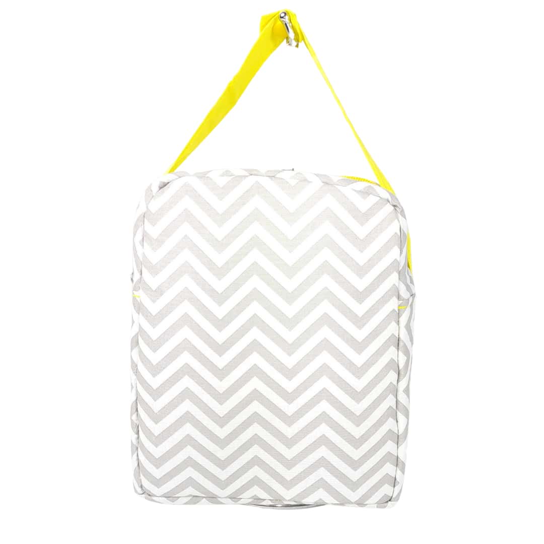 Alan Pierre Bolsa Térmica- Chevron Cinza com Amarelo- Alan Pierre ...