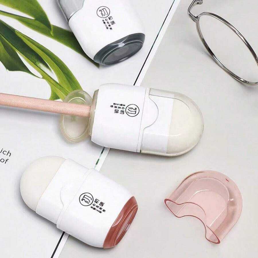 Random Color Multi-Function Large Capacity Cartoon Eraser, No Debris Two-In-One Pencil Sharpener ...