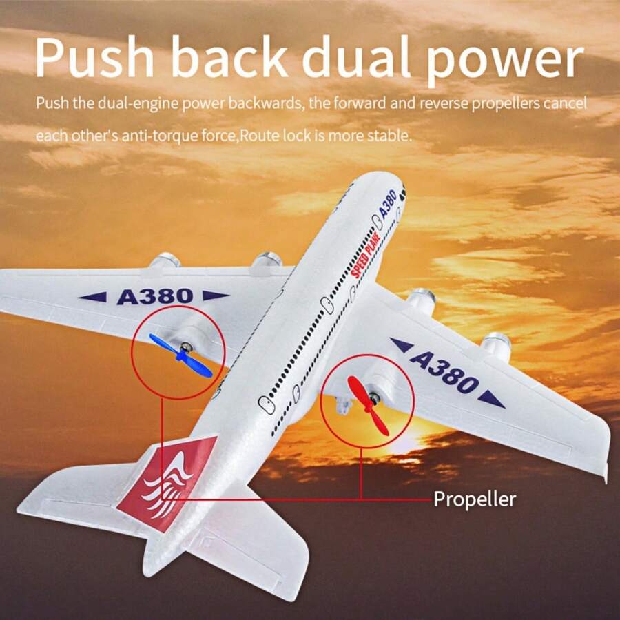 Airbus A380 RC Airplane 2.4G Fixed Wing Remote Control Aircraft Outdoor ...