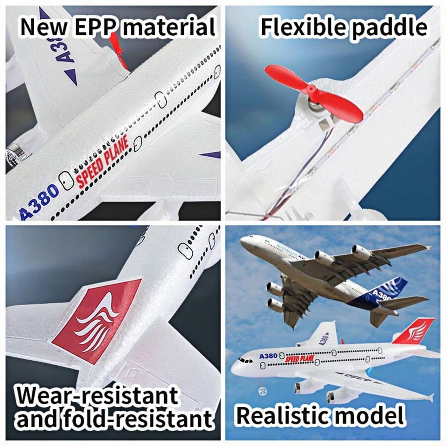 Airbus A380 RC Airplane 2.4G Fixed Wing Remote Control Aircraft Outdoor ...