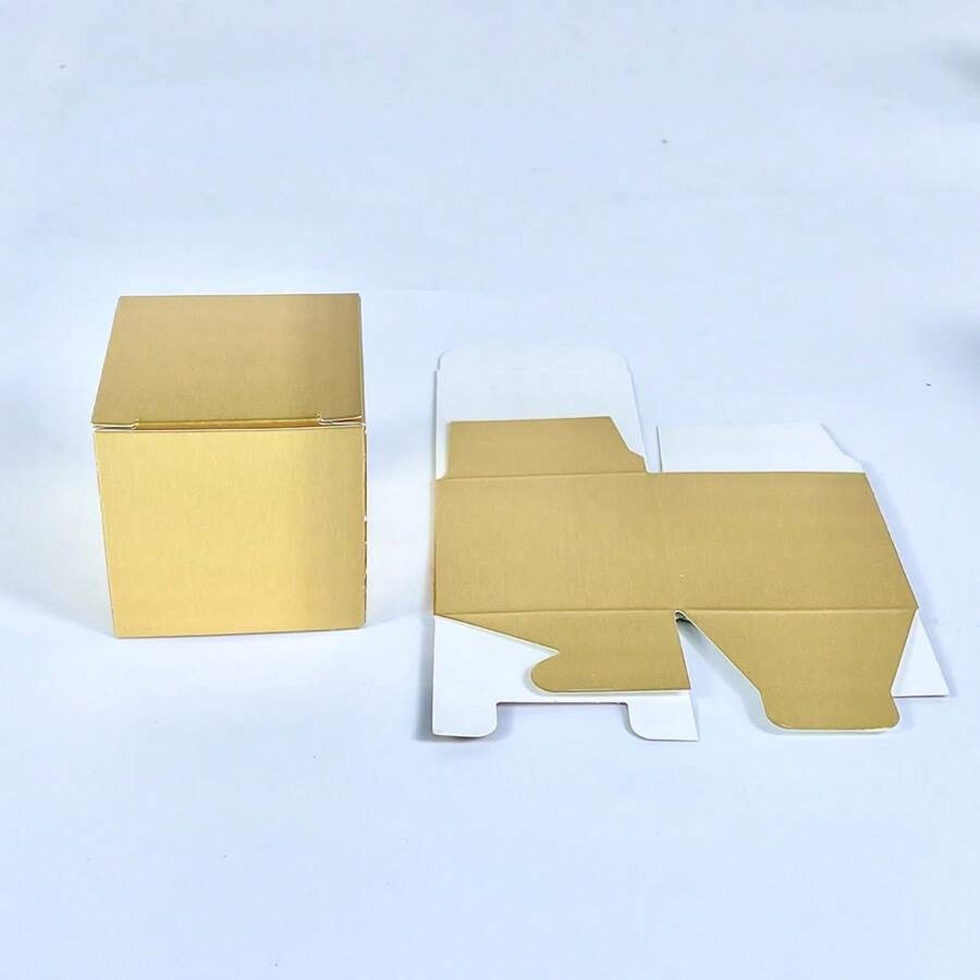 20pcs Square White Cardstock, Black Cardstock And Gold Foil Texture ...
