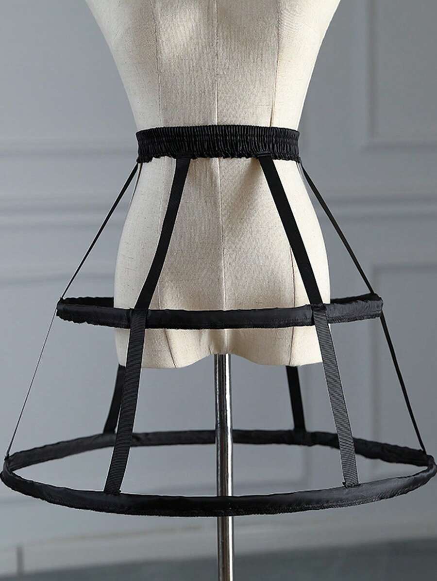 1pc Women's Solid Color Short Simple Layered Adjustable Fishbone Hollow ...