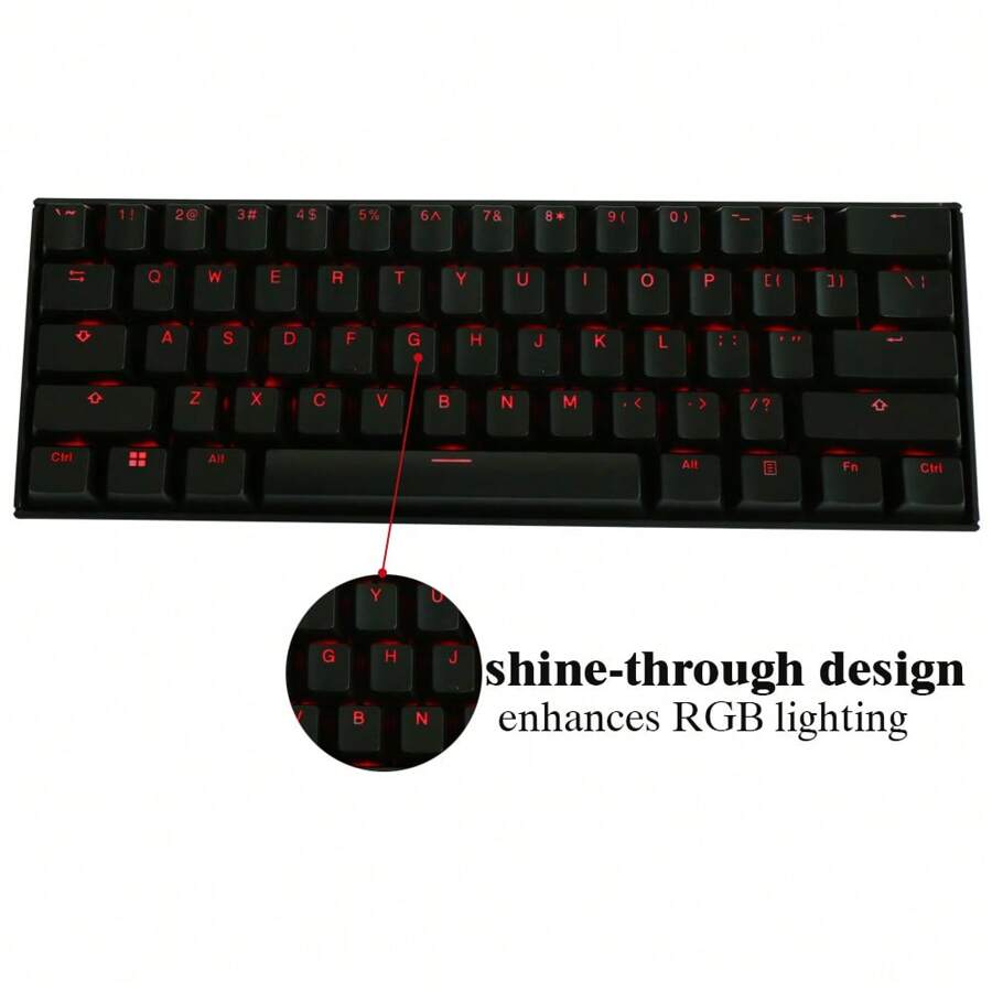 Keycap ABS Material Cherry MX Key Set OEM Profile Translucent For 61 87 ...