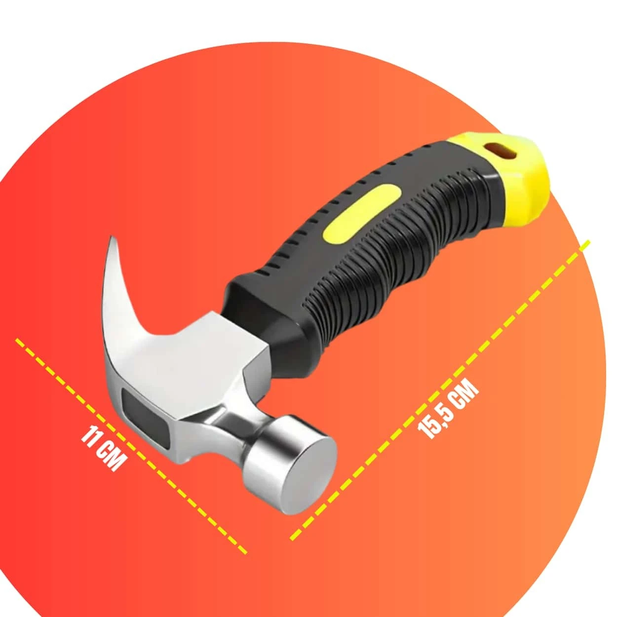 Small Mini Hammer With Short Rubber Handle 15.5cm | SHEIN USA