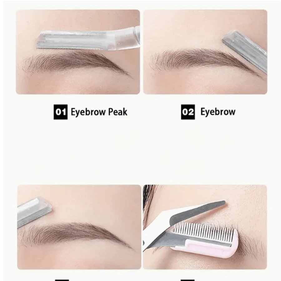 3pcs Precision Trimming Set, Stainless Steel Facial/Nose/Armpit Hair ...