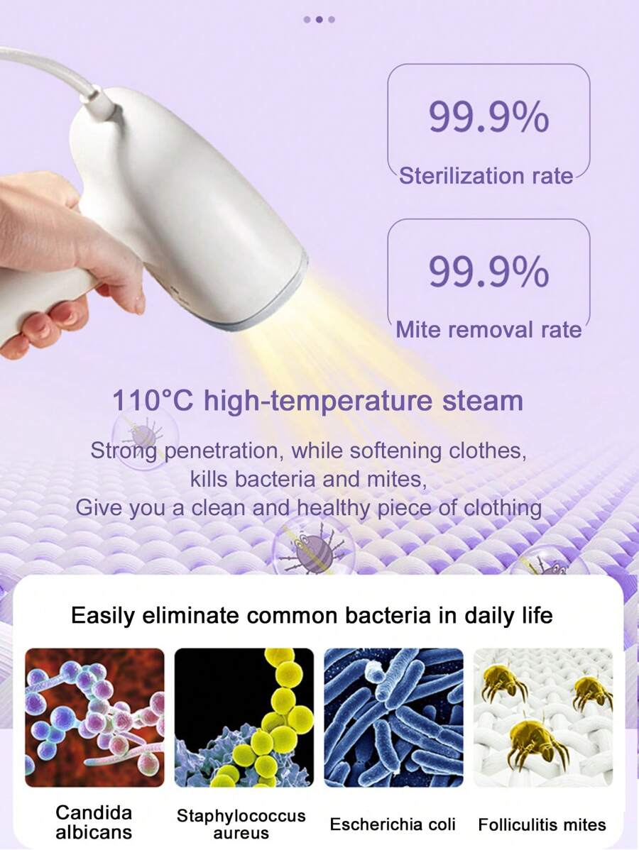 Large Water Tank Garment Steamer Remove Bacteria Mites Steam Iron ...