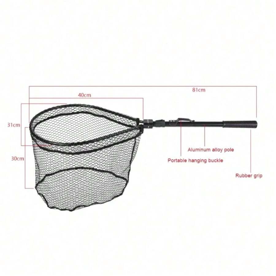 Ultralight 82x44cm Portable Foldable Net Fast Folding Fly Fishing Hand ...