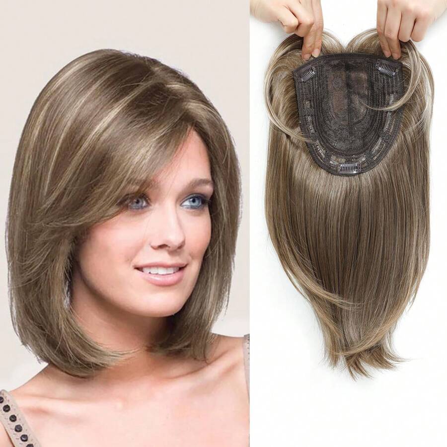 Hair Toppers for Thinning Hair, 12'' Hair Toppers with 6.5X6.5inch Big ...
