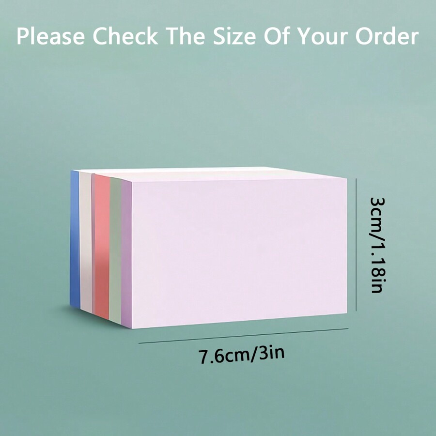 400pcs Solid Color Sticky Note For Kids & Adults, Sticky Notes For ...