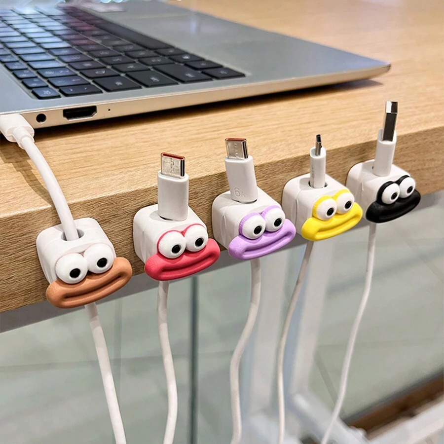 5 unidades de Sujetacables magnéticos, diseño de gran abertura, práctico para la organización de ...