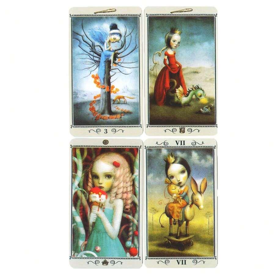Nicoletta Ceccoli Tarot Card Deck-78 Gold Tarot Cards For Beginners ...