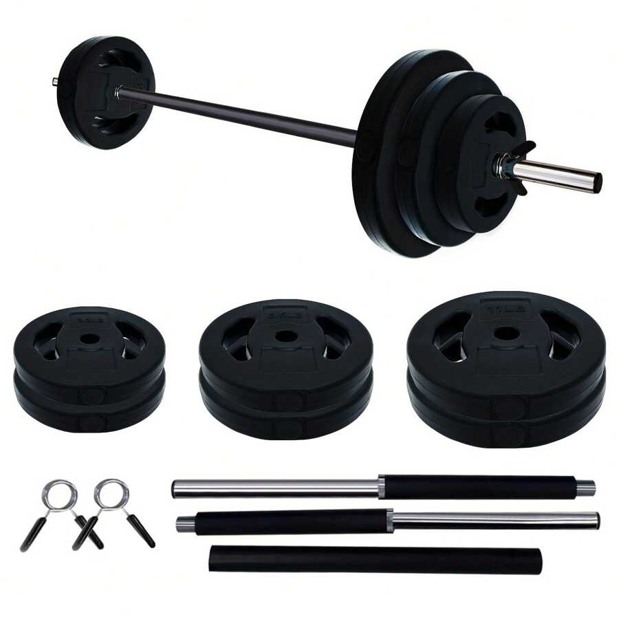 Adjustable Barbell Weight Set, 6.6-40LB Adjustable Free Weights For ...