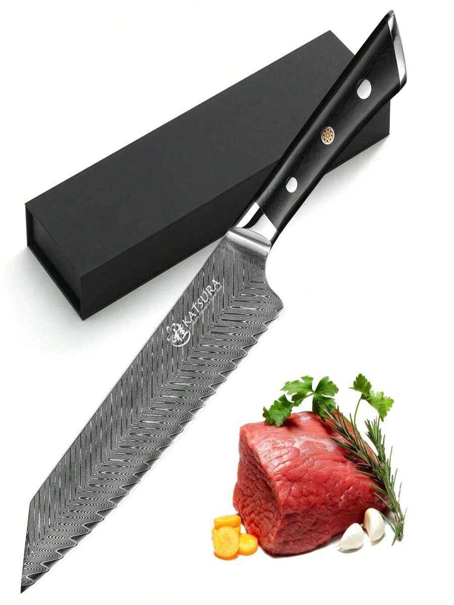 8 In. Thunder-X Series 50 Mm Ultra-Wide Blade Damascus Gyuto Chef Knife ...