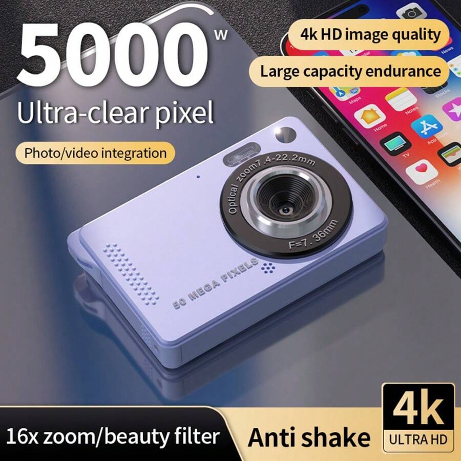 New 4k Digital Camera 2.8inch 800mah 16X Zoom Optical Zoom For Adult ...