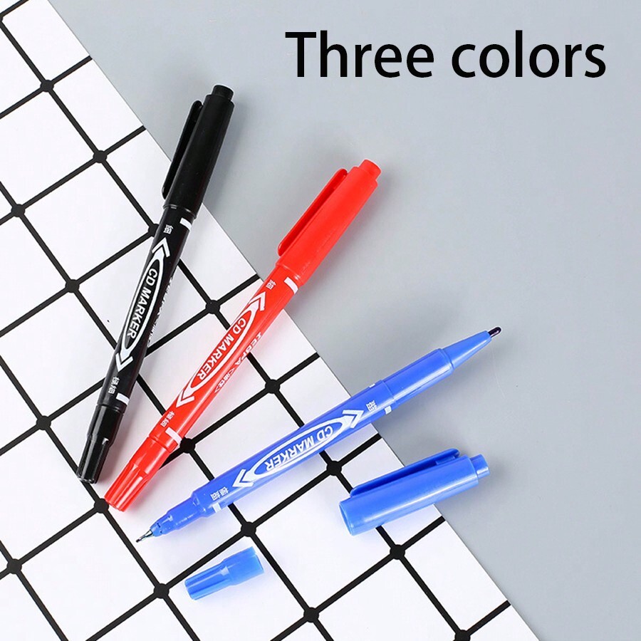 Oil-Based Marker Pen Small Dual-Tip Marker Pen Outliner Pen Marking ...