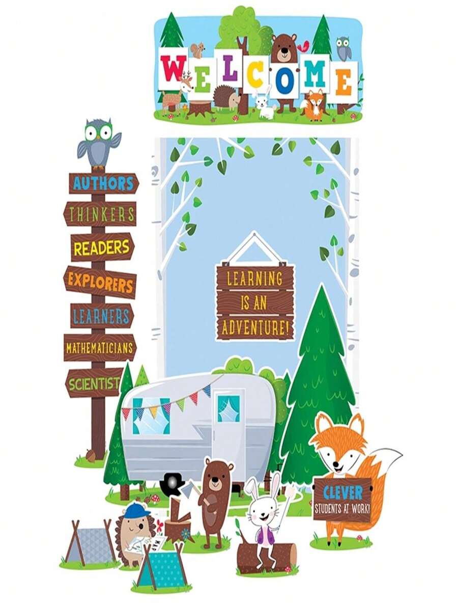 Creative Teaching Press CTP7069 Woodland Friends Welcome Bulletin Board ...