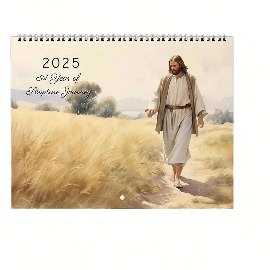 Kalender met thema Jezus Christus 2025, met elke maand inspirerende ...