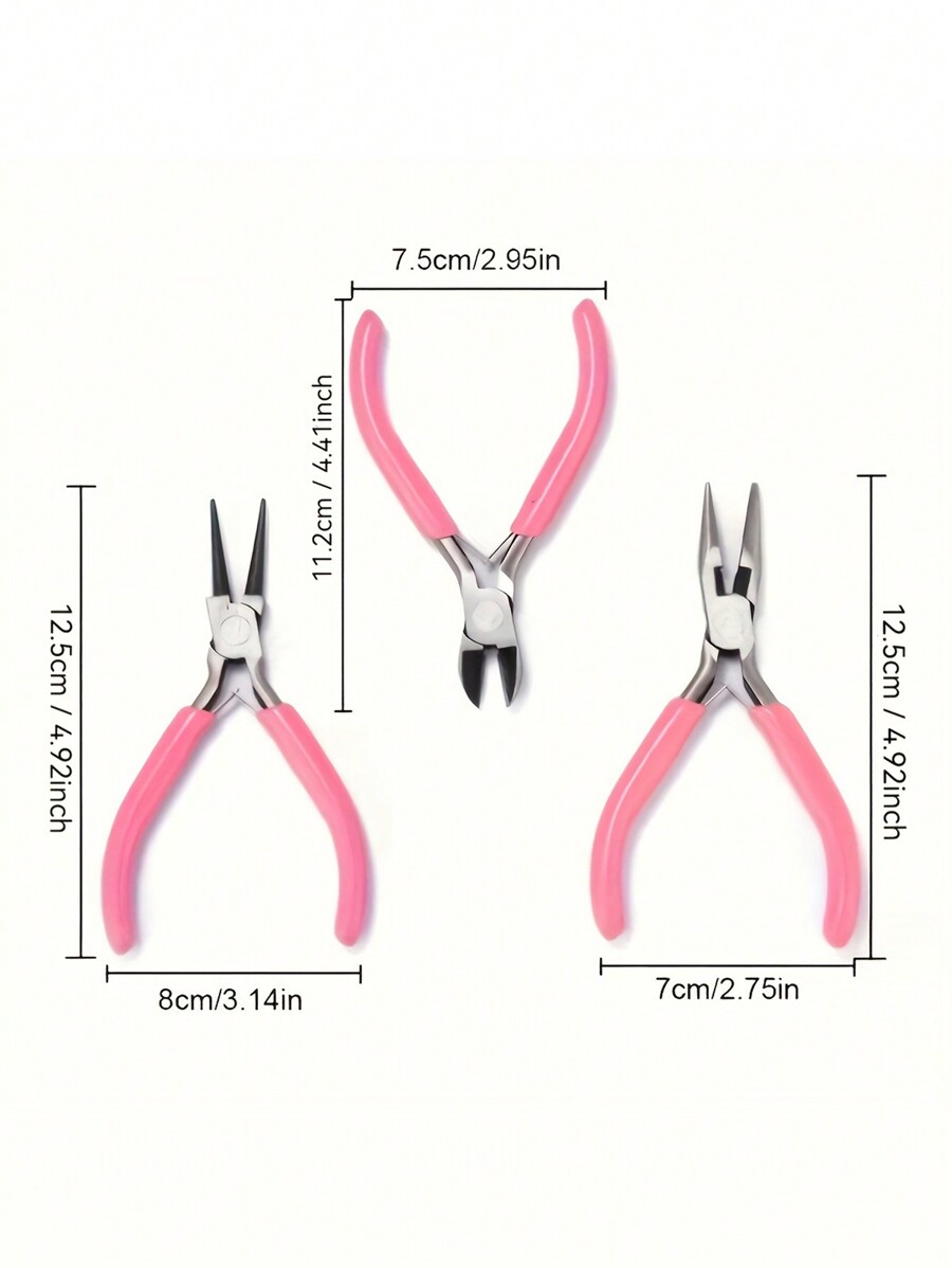 Mini Angled Pliers, Round Bent Tip Pliers, Insulated Jewelry Making ...