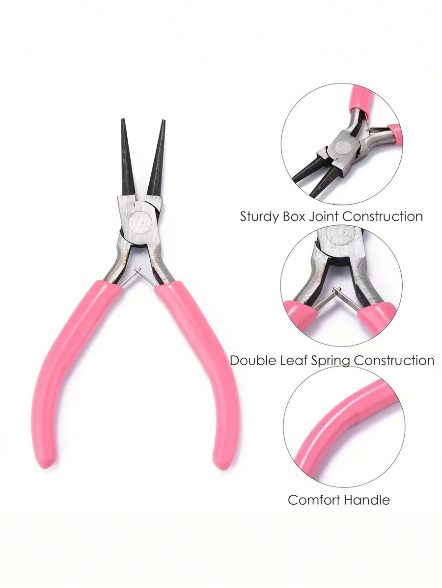 Mini Angled Pliers, Round Bent Tip Pliers, Insulated Jewelry Making ...