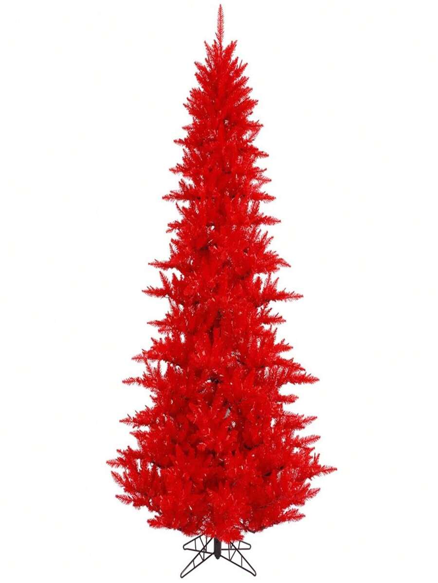 3 Ft. X 25 In. Red Fir Christmas Tree With 234 Tips | SHEIN USA
