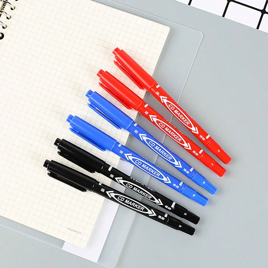 Oil-Based Marker Pen Small Dual-Tip Marker Pen Outliner Pen Marking ...
