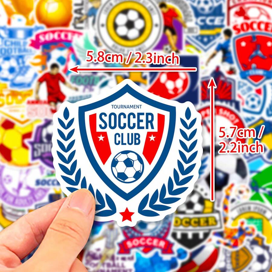 50Pcs Soccer Stickers Soccer Stickers Bulk Sports Stickers Graffiti ...