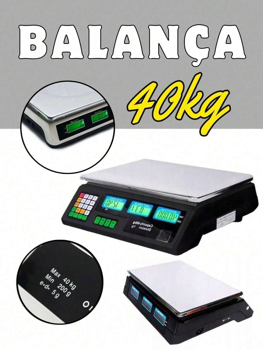 Digital Kitchen Or Commercial Electronic Scale 40kg Capacity With Dual ...