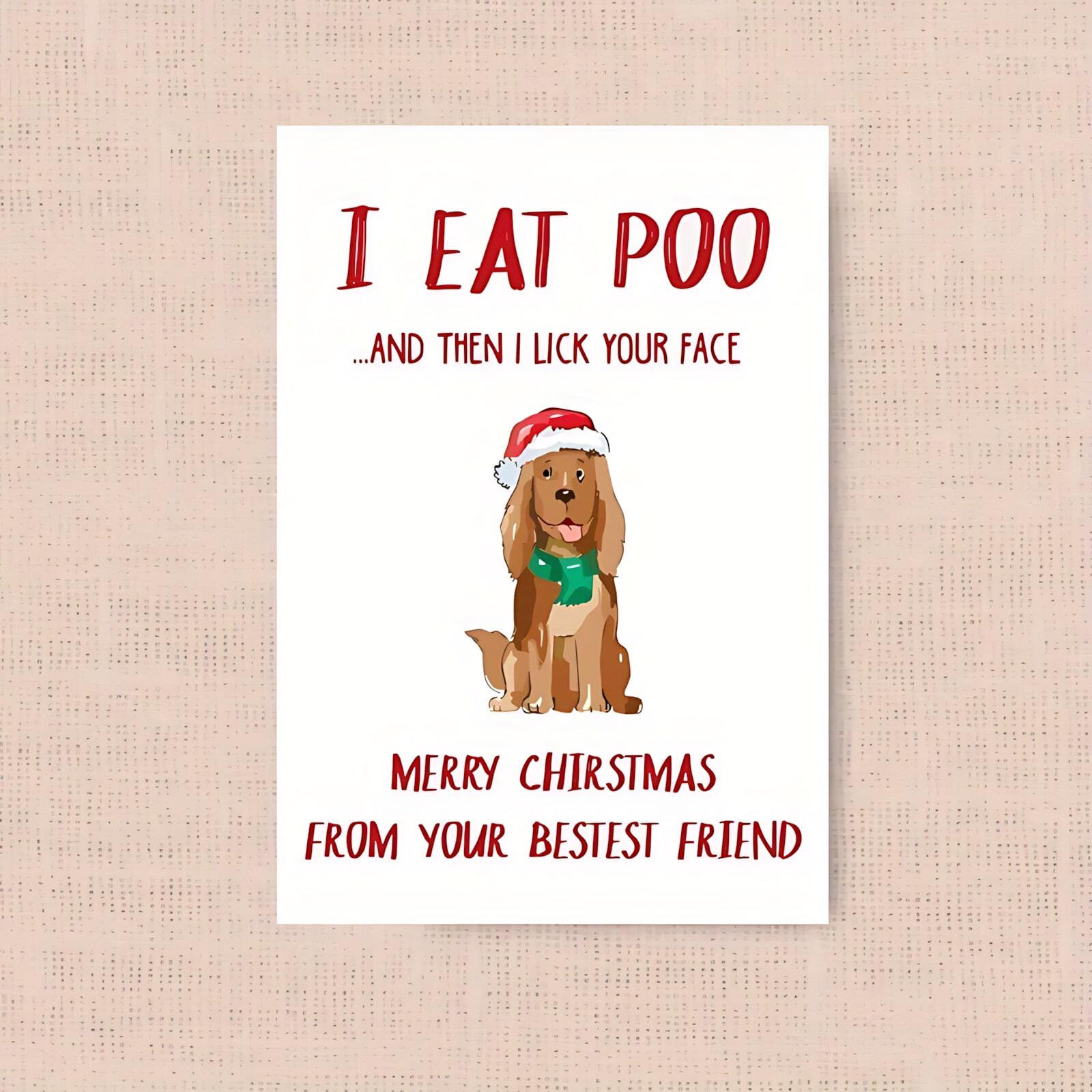 Fun Dog Theme Christmas Card - Perfect For Pet Lovers, Perfect For ...