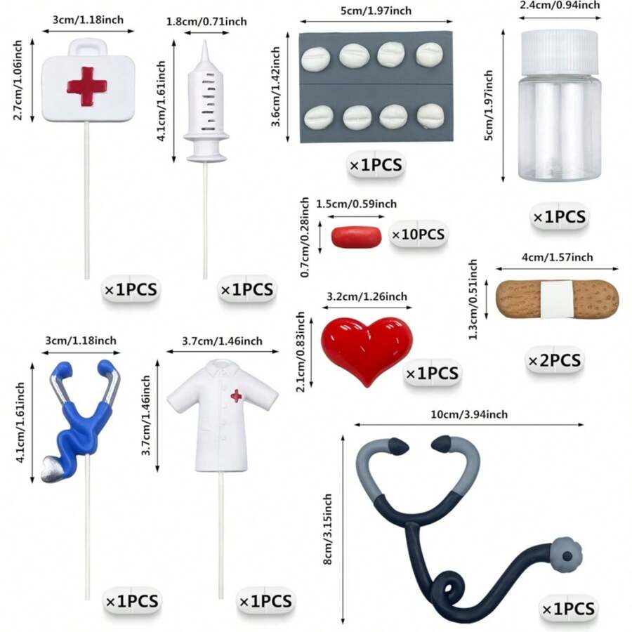 Nurse Cake Topper Nursing Cupcake Toppers, Nurse Cake Decorations RN ...