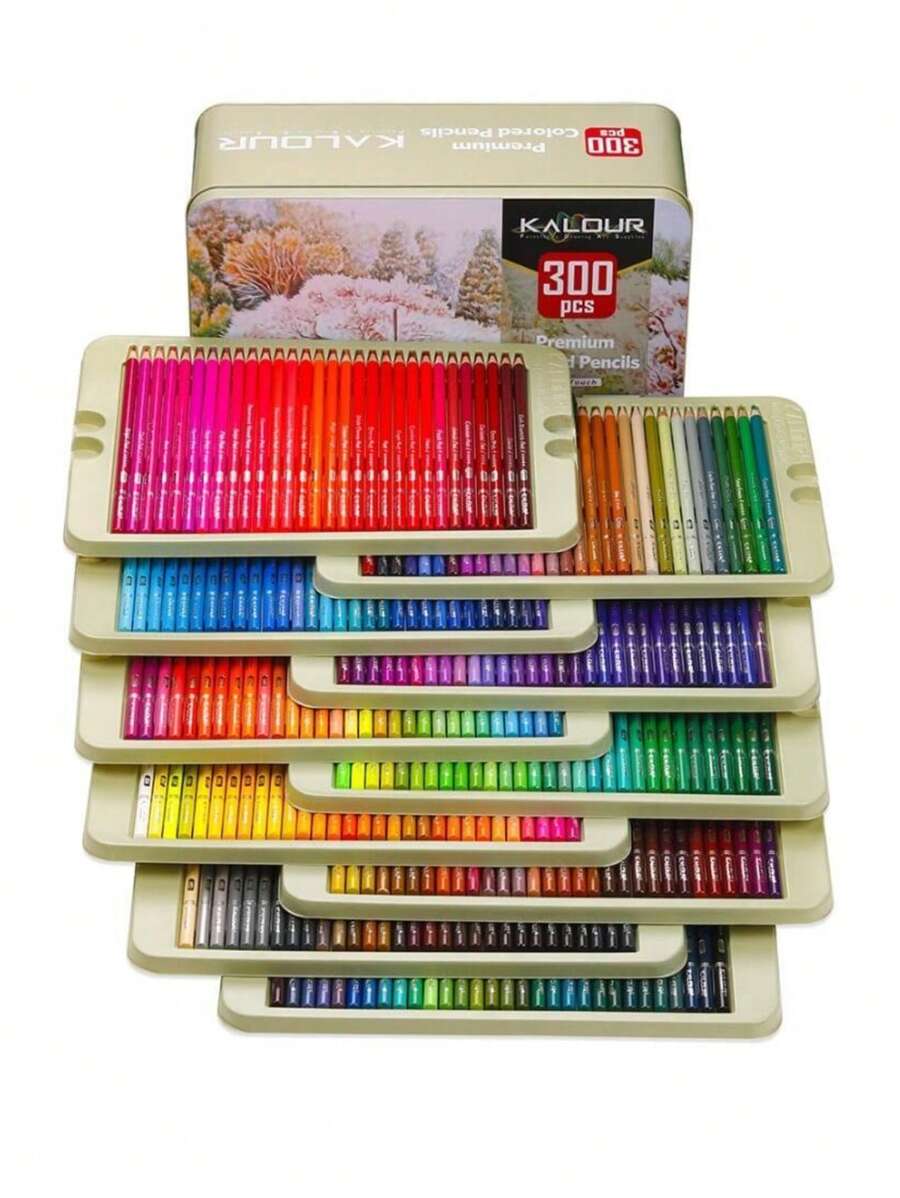 Set di 300 matite ad olio professionali, mine morbide per libri da ...