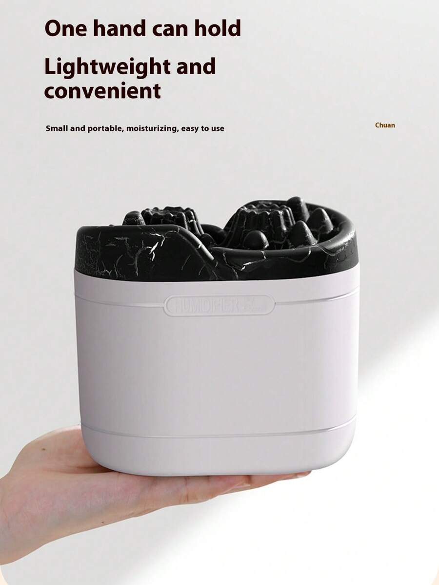 1200ml 7-Color Breathing Lamp, Emotion Simulation Flame And Volcano ...