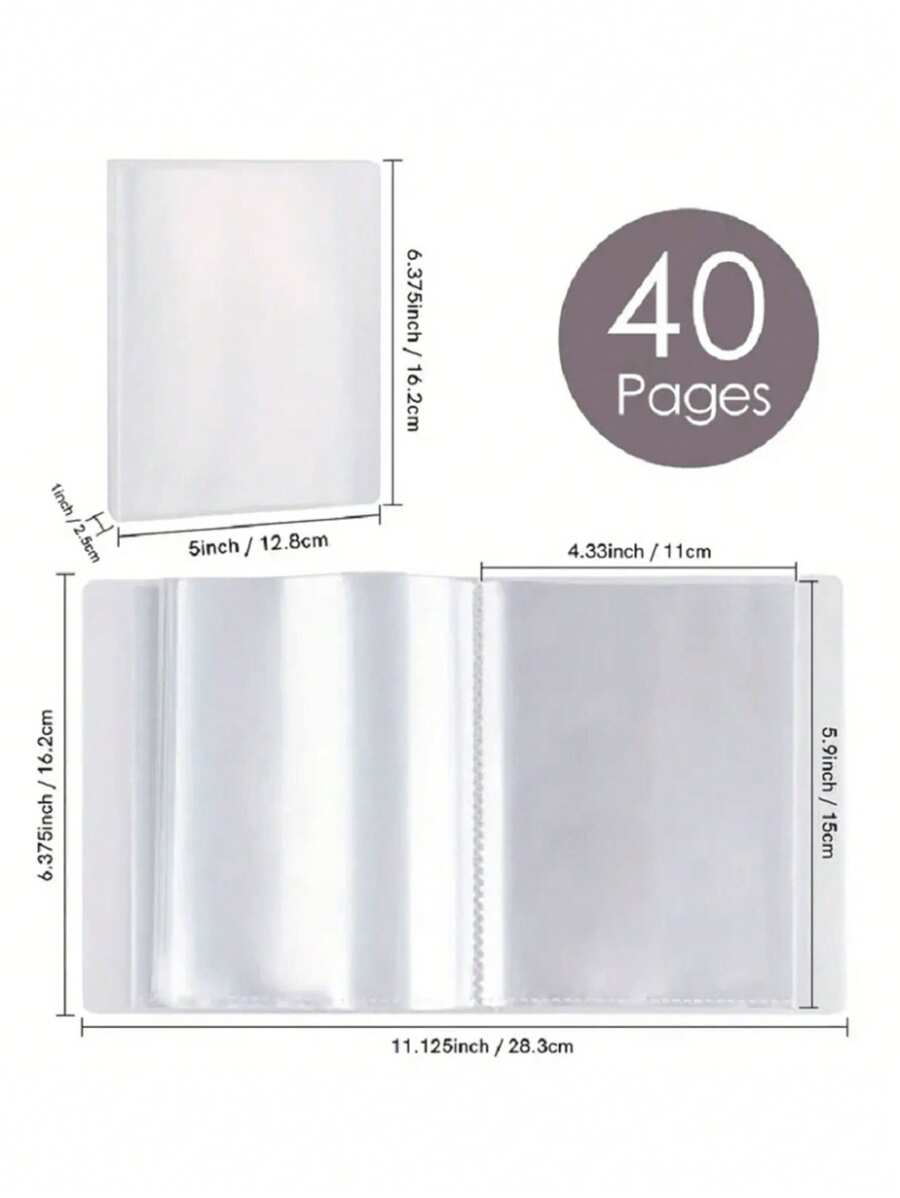 An A6 Size Transparent Sticker Album, Including 40 Postcard Stickers ...