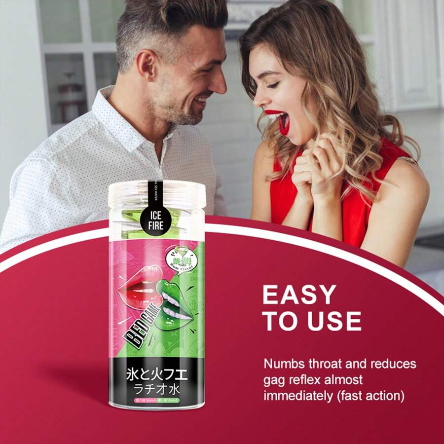 Edible Flavoured Lubricant For Oral Sex No Rinse Lubricant In Your Choice Of Strawberry And Rum