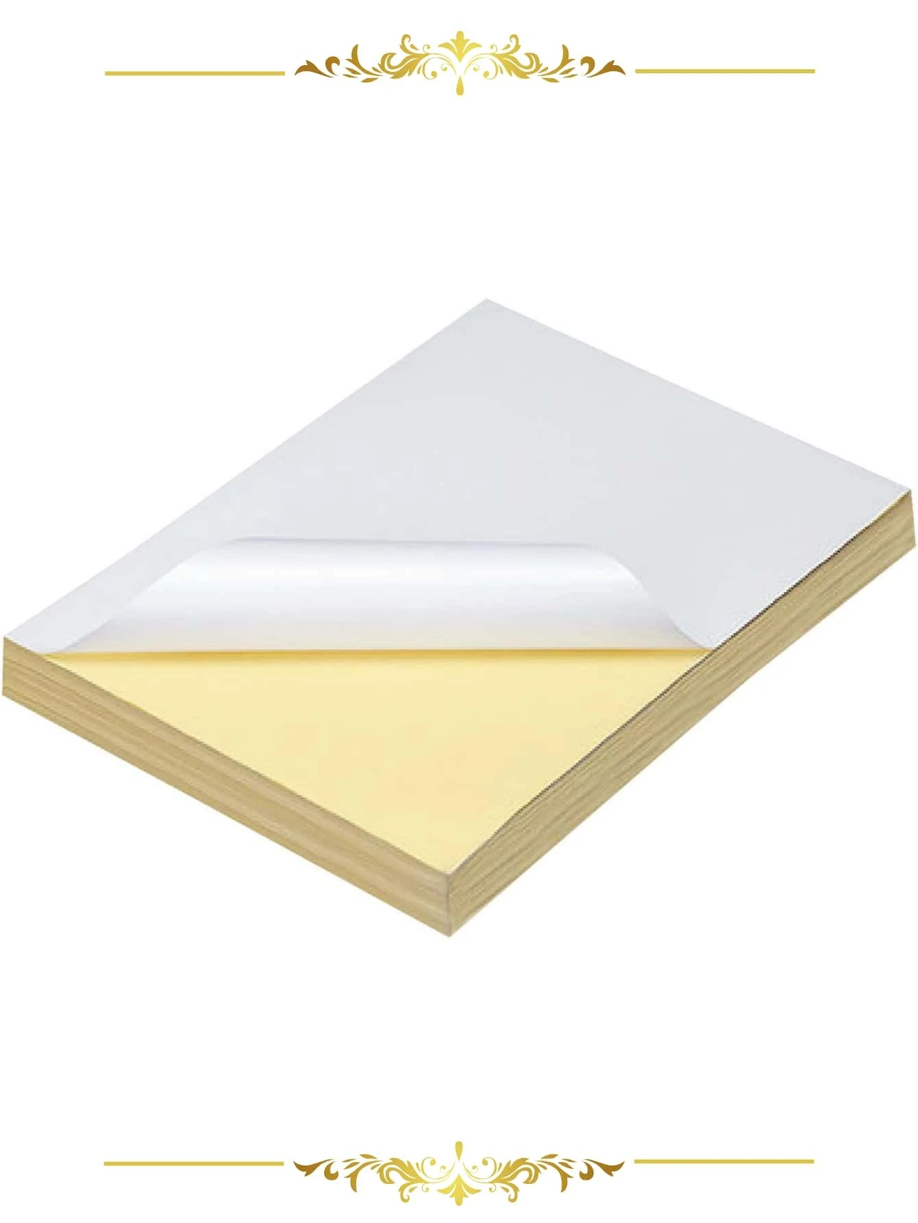 SINMARK SINMARK Premium Matte White Vinyl Sticker Sheets - 8.5x11 ...