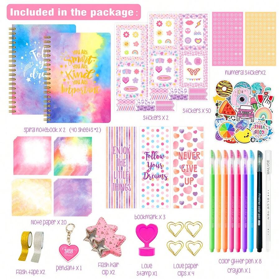 DIY Journal Kit For Girls - DIY Journal Set For Tween & Teen Girls ...