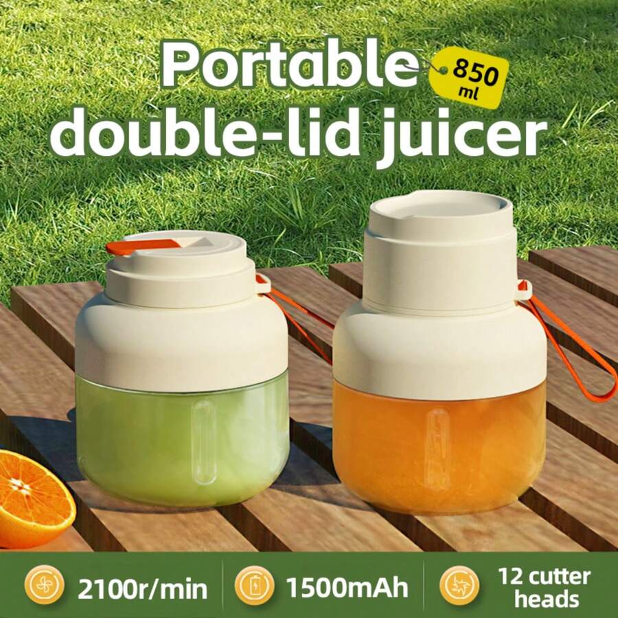 1 SHEIN850 Ml Cordless Portable Electric Juicer, Juice Cup, Milkshake ...