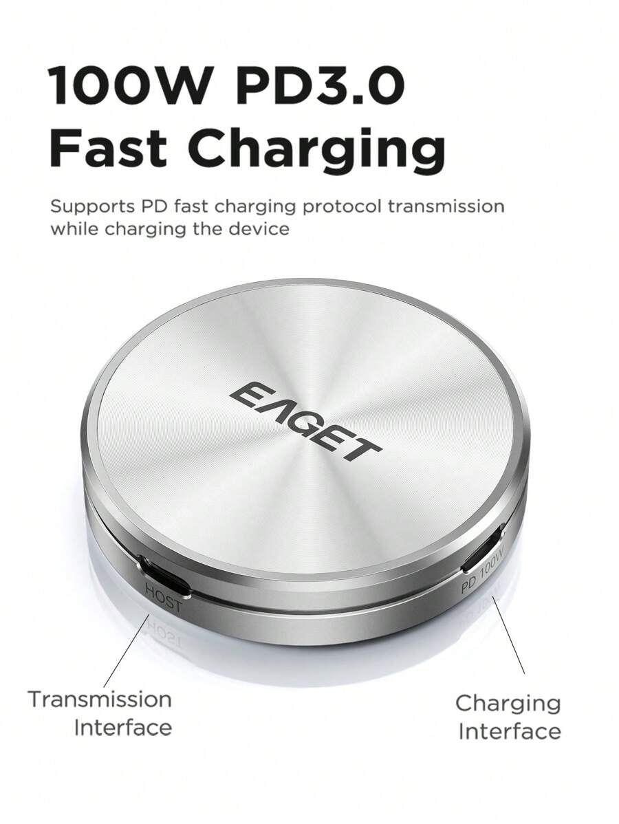 EAGET Eaget Magnetic M.2 2230 NVMe Upto 4TB Magnetic Portable SSD USB 3 ...